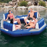 China Modular Inflatable Water Park 50m² Floating Obstacle Course with Slides and Climbing Platforms for Lake Resort for sale
