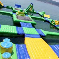 China Custom Inflatable Water Park Floating Aqua Playground Obstacle Course Island for Sea Lake Pool Events 500kg Capacity for sale