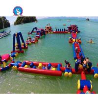 China 45m Long Inflatable Floating Water Park Commercial Sea Water Park with 0.9mm PVC Tarpaulin for sale