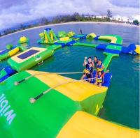 China 45m Long Inflatable Floating Water Park Commercial Sea Water Park with 0.9mm PVC Tarpaulin for sale