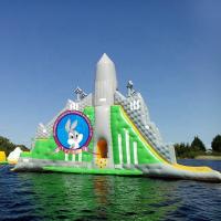 China EN25649 Certified Adult Inflatable Water Park Custom Obstacle Course 0.9mm PVC for sale