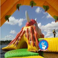 China EN25649 Certified Adult Inflatable Water Park Custom Obstacle Course 0.9mm PVC for sale
