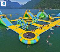 China Custom Inflatable Floating Water Park 0.9mm PVC Commercial Amusement Park for Lakes for sale