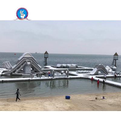 China Customized Inflatable Floating Water Park for Lake Sea Pool Play with CE Certification 0.9mm PVC for sale
