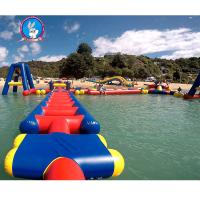 China Custom Inflatable Floating Water Park 0.9mm PVC for Lakes Rivers and Sea Commercial Use for sale