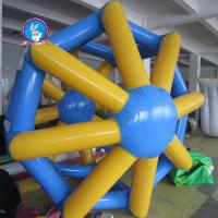 China Tonghuan Floating Inflatable Water Park 45x45m PVC Tarpaulin for Lakes Rivers Seas for sale