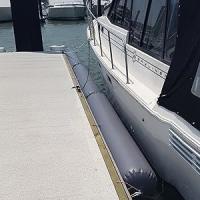 China Customized Heavy Duty Inflatable PVC Boat Fender 76cm x 29cm for Docking Yacht Sailboat Bumper for sale