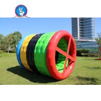 China Inflatable Human Hamster Ball 2.3m Diameter PVC Water Wheel for Amusement Park for sale