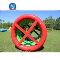 China Inflatable Human Hamster Ball 2.3m Diameter PVC Water Wheel for Amusement Park for sale