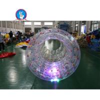 China Inflatable Human Hamster Ball 2.3m Diameter PVC Water Wheel for Amusement Park for sale