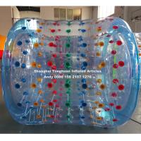 China Commercial Inflatable Water Roller Wheel 2.3m Outer Diameter TPU Non Slip Surface for Aquatic Gym Training Pool Parties for sale