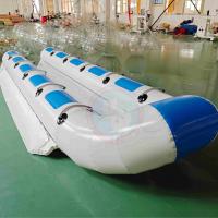China Commercial 10 Seater Inflatable Banana Boat Flying Fish Towable Water Sports 0.9mm PVC for sale