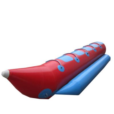 China Customizable Single Tube Inflatable Banana Boat 0.55mm PVC with 3 Year Warranty for sale