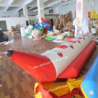 China Customizable Single Tube Inflatable Banana Boat 0.55mm PVC with 3 Year Warranty for sale