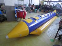 China Customizable Single Tube Inflatable Banana Boat 0.55mm PVC with 3 Year Warranty for sale