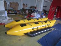 China Inflatable Banana Boat 10 Seats Towable PVC Water Park Ride with CE Certification for sale