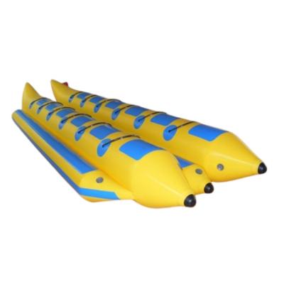 China PVC Inflatable Banana Boat Flying Fish Towable Tube for Water Park 5-10 Person for sale