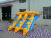 China PVC Inflatable Banana Boat Flying Fish Towable Tube for Water Park 5-10 Person for sale