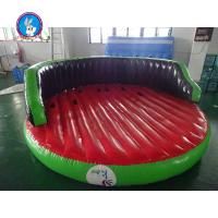 China Custom Inflatable Floating Island Water Boat Toy 0.6mm PVC Tarpaulin for sale