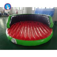 China Custom Inflatable Floating Island Water Boat Toy 0.6mm PVC Tarpaulin for sale