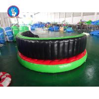 China Custom Inflatable Floating Island Water Boat Toy 0.6mm PVC Tarpaulin for sale