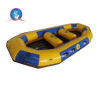 China Commercial Grade Inflatable Sport Boat 0.9mm PVC Tarpaulin 2-10 Person Capacity for sale