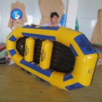 China Commercial Grade Inflatable Sport Boat 0.9mm PVC Tarpaulin 2-10 Person Capacity for sale