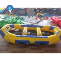 China Commercial Grade Inflatable Sport Boat 0.9mm PVC Tarpaulin 2-10 Person Capacity for sale
