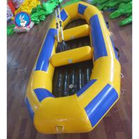 China Commercial Grade Inflatable Sport Boat 0.9mm PVC Tarpaulin 2-10 Person Capacity for sale
