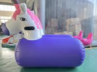 China Custom Inflatable Unicorn Water Toy PVC Tarpaulin Outdoor Play Equipment for Commercial Use 1 Person for sale
