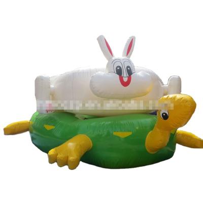 China Custom Inflatable Hare and Tortoise Race Game for Team Building 0.4mm PVC for sale