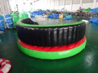 China Inflatable Flying Watermelon Sofa 0.9mm PVC Water Park Toy for 5-10 Persons for sale