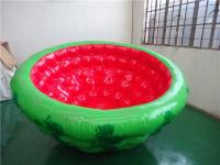 China Inflatable Flying Watermelon Sofa 0.9mm PVC Water Park Toy for 5-10 Persons for sale