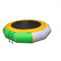 China Inflatable Floating Trampoline 0.9mm PVC Water Bouncer for Kids Adults Dia 2m 3m 5m for sale