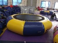 China Inflatable Floating Trampoline 0.9mm PVC Water Bouncer for Kids Adults Dia 2m 3m 5m for sale