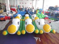 China Commercial Inflatable Floating Water Seesaw 0.6mm PVC Water Park Toy for 5 Persons for sale