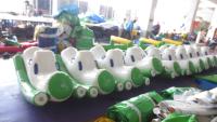 China Commercial Inflatable Floating Water Seesaw 0.6mm PVC Water Park Toy for 5 Persons for sale
