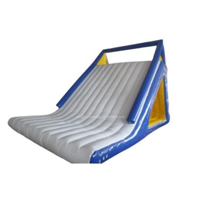 China PVC Inflatable Floating Climbing Water Slide 7.8x3.6x4.5m for Lake Sea Water Park Equipment for sale