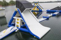 China PVC Inflatable Floating Climbing Water Slide 7.8x3.6x4.5m for Lake Sea Water Park Equipment for sale