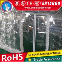 China Inflatable Clear Bubble Tent 5.3m Diameter Waterproof Double Layer Camping Tent for sale