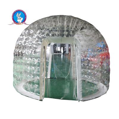 China Popular Durable Outdoor Single Tunnel Inflatable Bubble Tent for sale