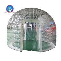 China Durable Outdoor Single Tunnel Inflatable Bubble Tent 0.9mm PVC Waterproof Fire Retardant for sale