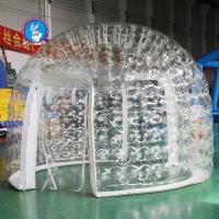 China Durable Outdoor Single Tunnel Inflatable Bubble Tent 0.9mm PVC Waterproof Fire Retardant for sale