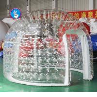 China Durable Outdoor Single Tunnel Inflatable Bubble Tent 0.9mm PVC Waterproof Fire Retardant for sale