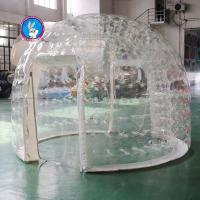 China Durable Outdoor Single Tunnel Inflatable Bubble Tent 0.9mm PVC Waterproof Fire Retardant for sale