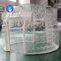 China Durable Outdoor Single Tunnel Inflatable Bubble Tent 0.9mm PVC Waterproof Fire Retardant for sale