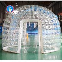 China Durable Outdoor Single Tunnel Inflatable Bubble Tent 0.9mm PVC Waterproof Fire Retardant for sale