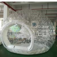 China UV Printed Transparent PVC Bubble Tent 3m 4m 5m 6m with Electric Air Pump for Outdoor Camping for sale