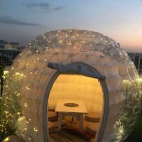 China Outdoor Inflatable Transparent Bubble Tent 4-6 Person with Electric Air Pump Custom Size Camping for sale