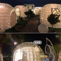 China Outdoor Inflatable Transparent Bubble Tent 4-6 Person with Electric Air Pump Custom Size Camping for sale